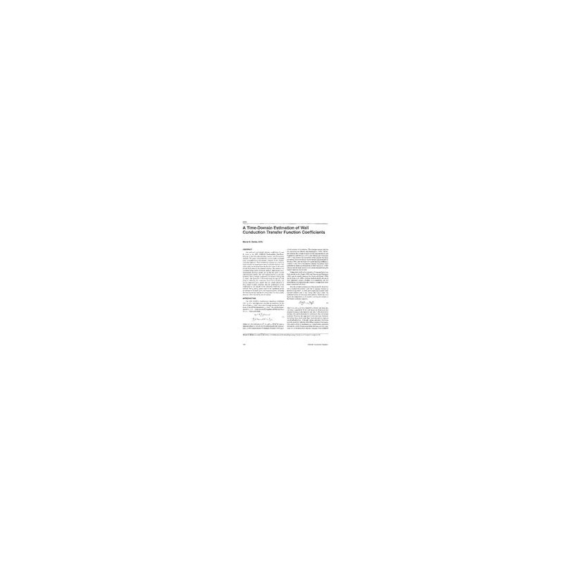 3965 A Time Domain Estimation Of Wall Conduction Transfer Function