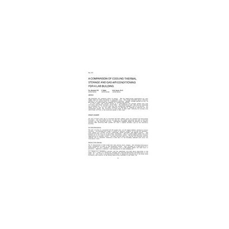 3172 -- A Comparison of Cooling Thermal Storage and Gas Air ...